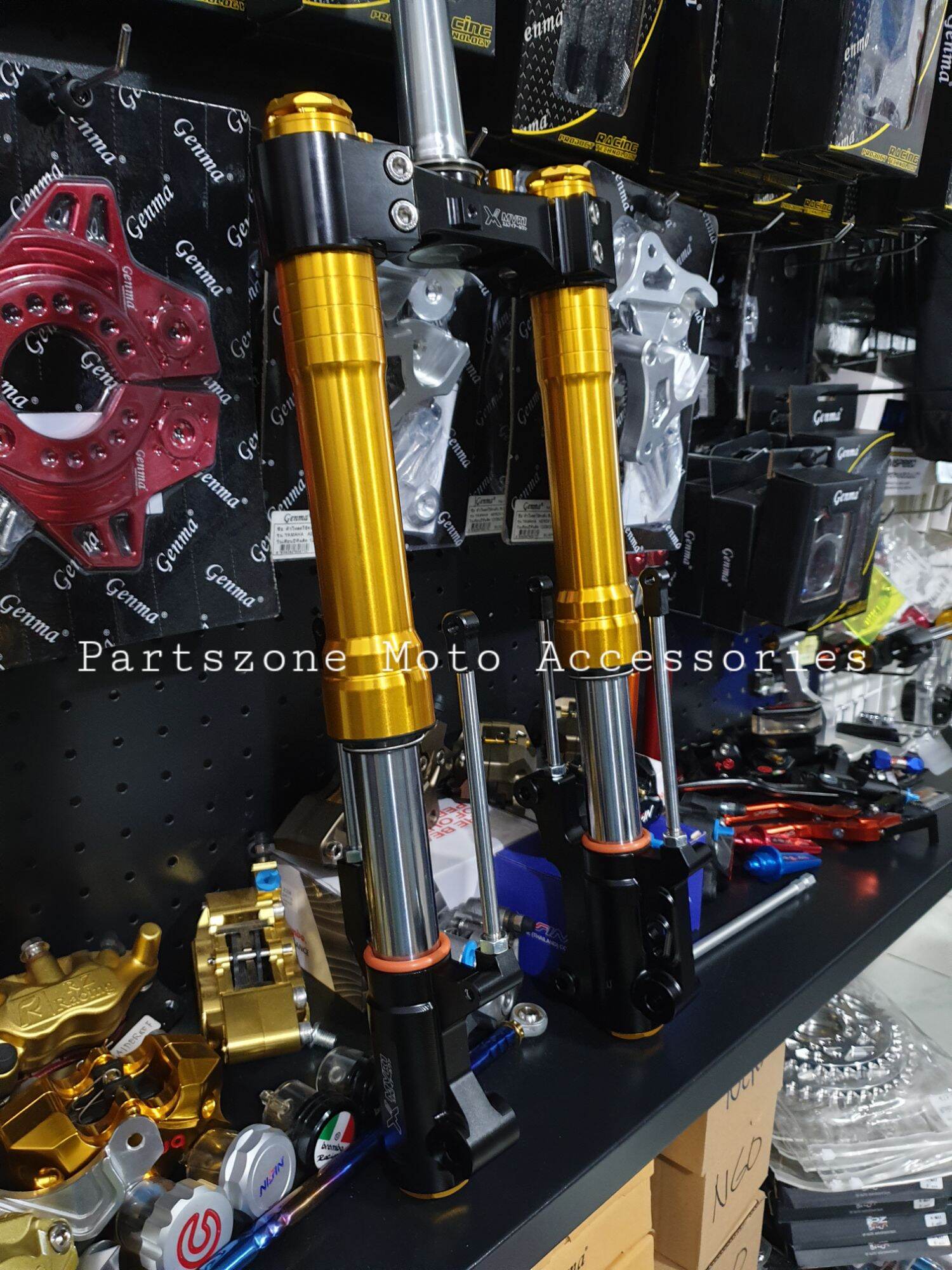 MVR1 INVERTED FORK ASSEMBLY WITH ADJSUTABLE REBOUND SOFT-HARD - HONDA ...