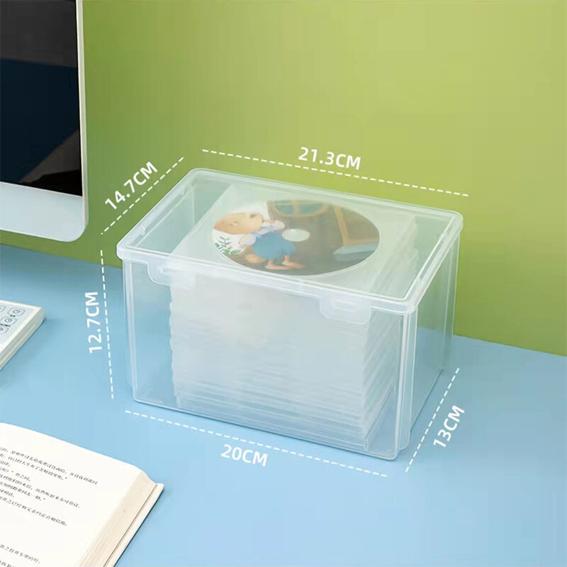 Miaoyu Transparent Dustproof CD Storage Box Household DVD Storage Disc ...