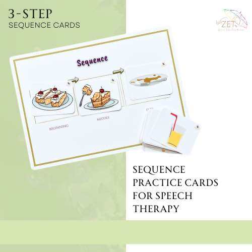 Sequence Practice Cards 3-Step Scenario for Speech Therapy | Lazada PH