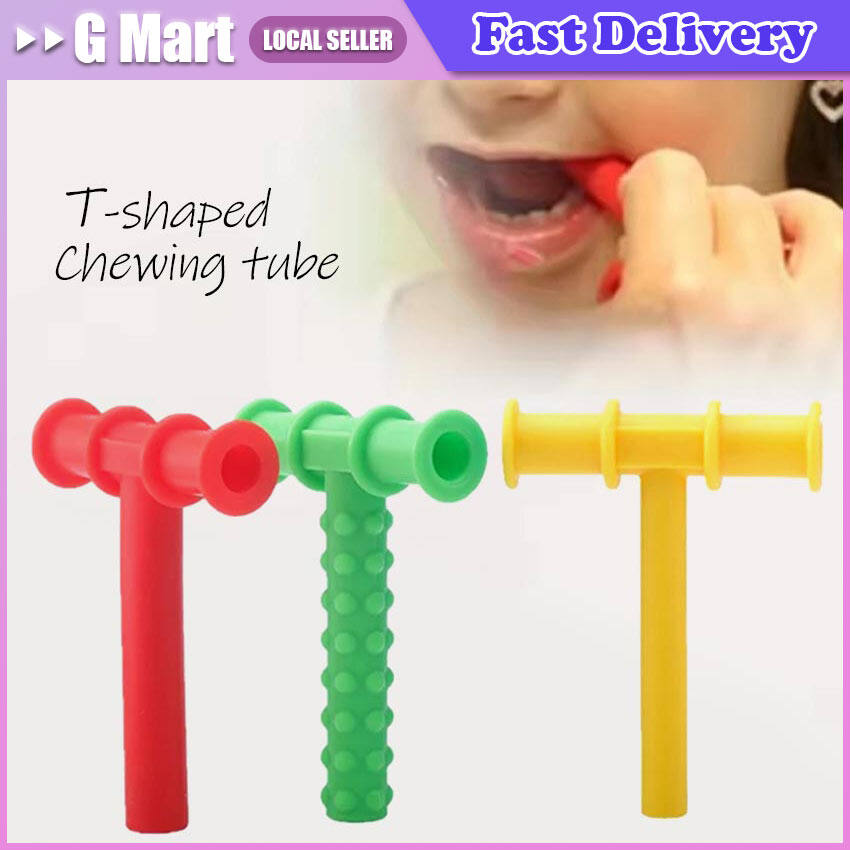Kid Chewing Tube Speech Therapy Teeth Massager Children Talk Tools For ...