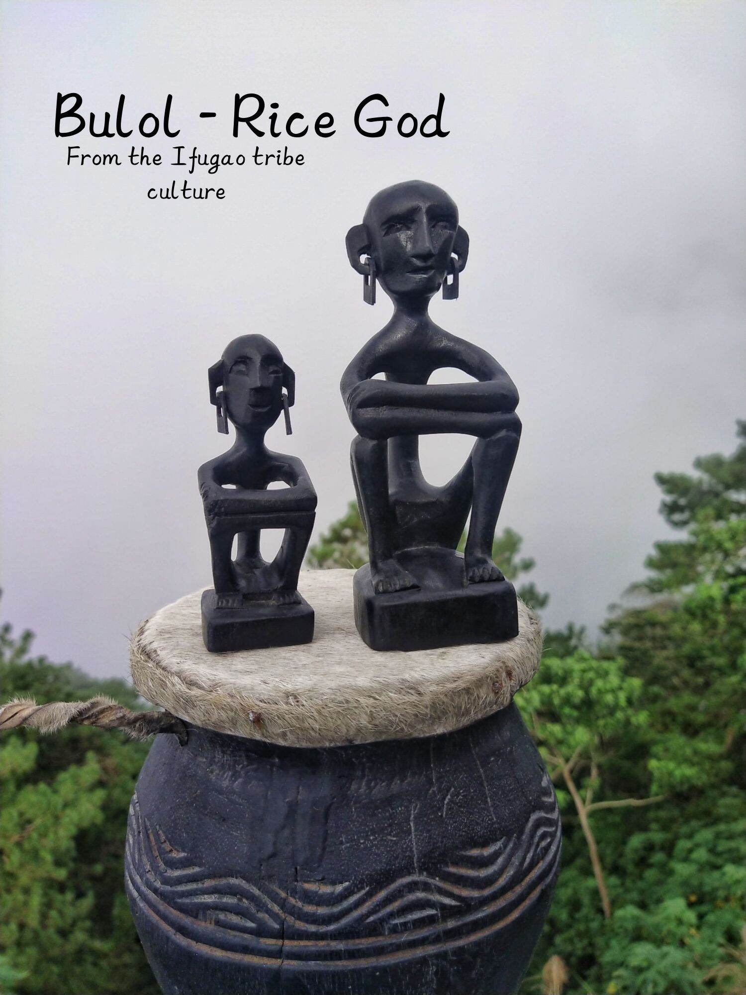 BULUL- RICE GOD- wood carving display | Lazada PH