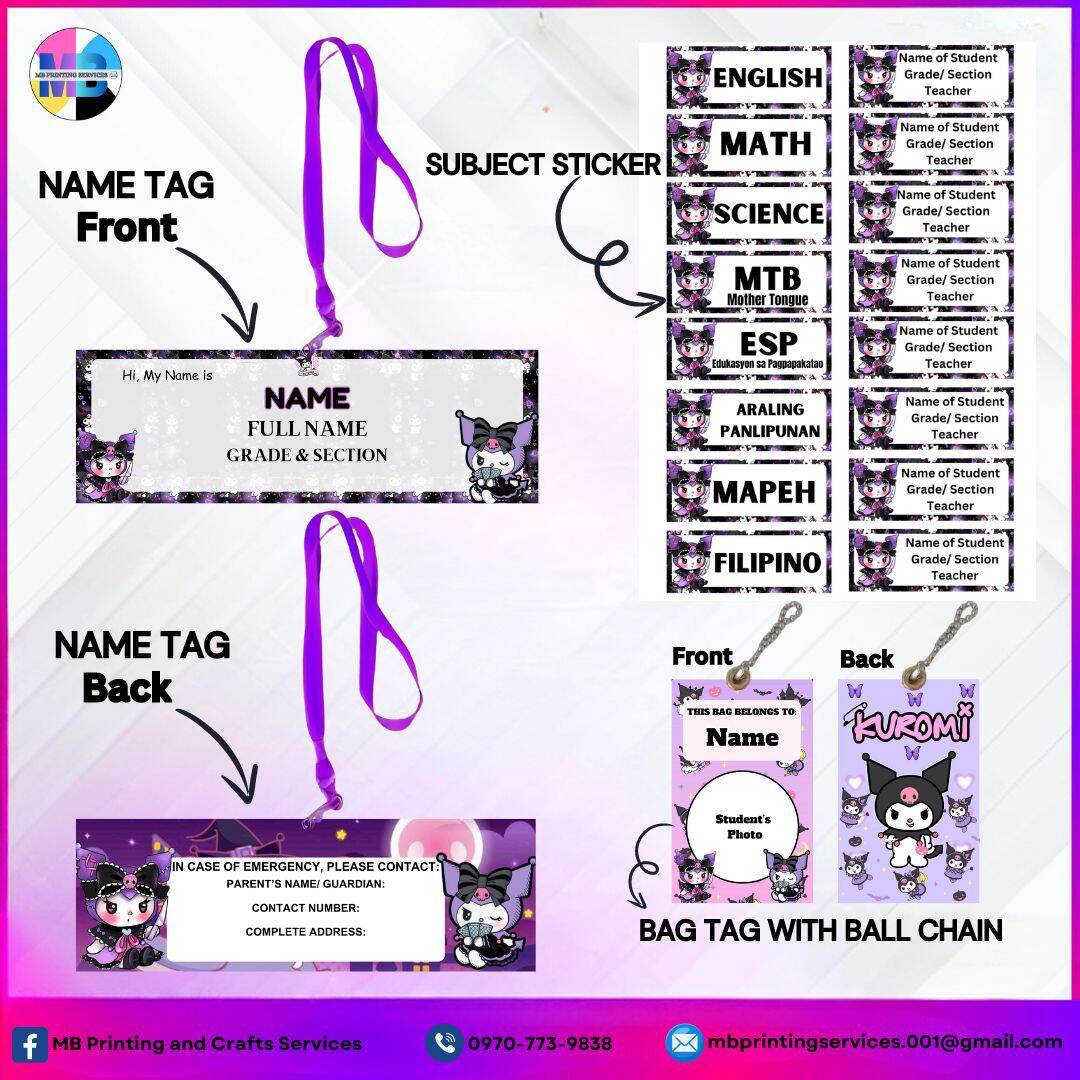 (Package) Name Tag/ Subject Label Sticker/ Bagtag