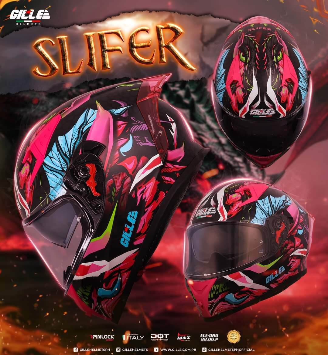 GILLE GTS V1 sliffer motorcycle fullface helmet with lots of freebies | Lazada PH