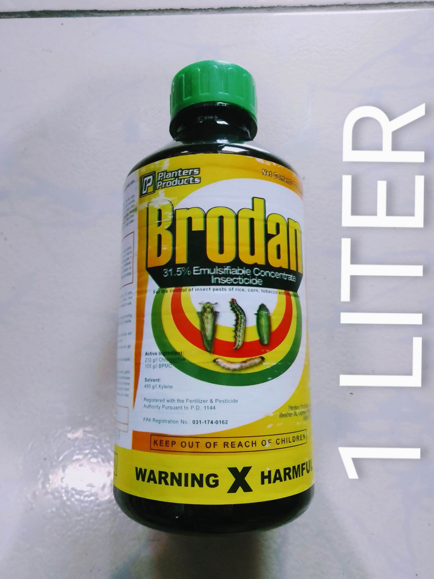 BRODAN 31.5% EMULSIFIABLE CONCENTRATE CHLORPYRIFOS INSECTICIDE( 1 LITER ...