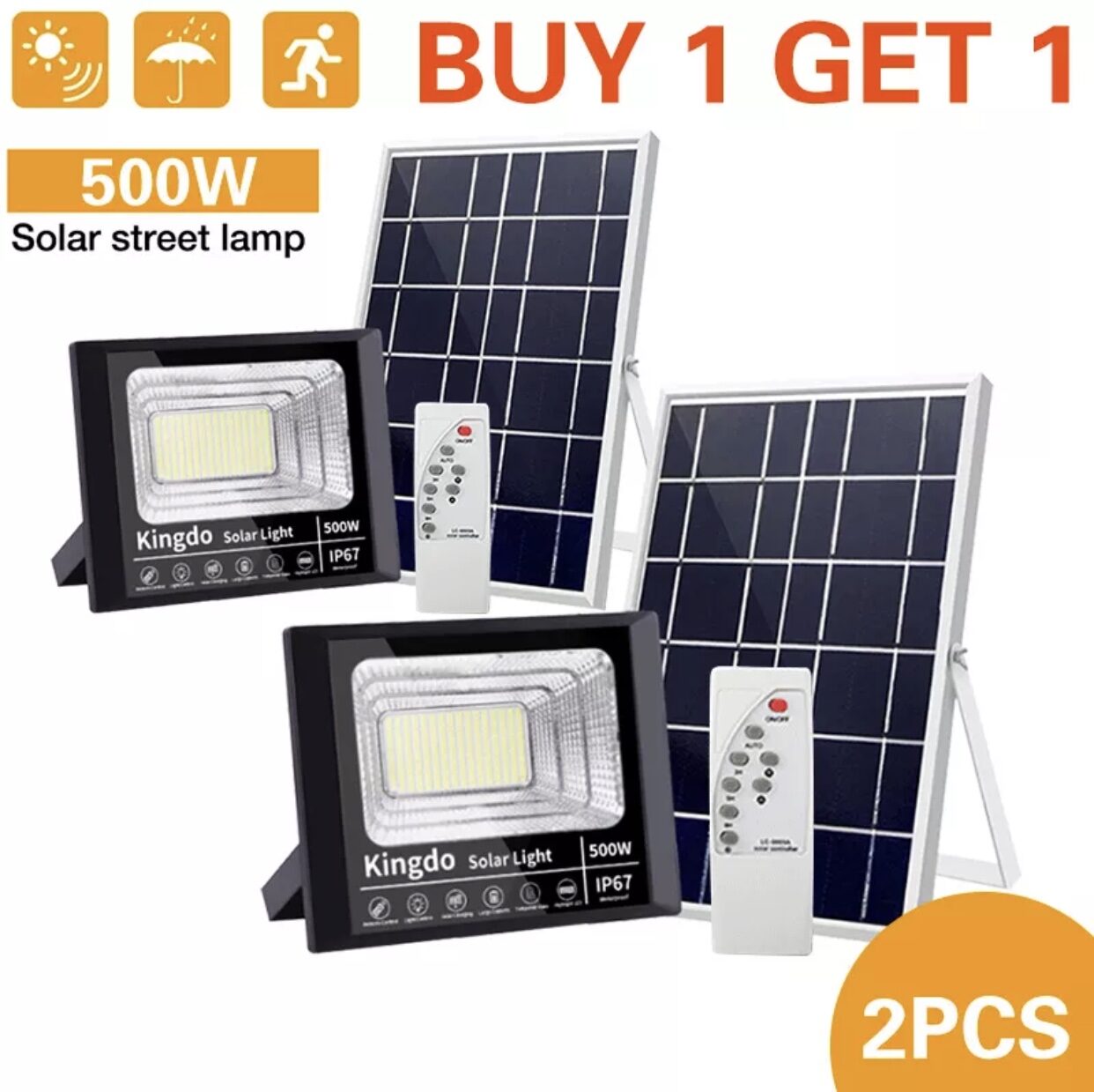 Timo Official Store 2023 solar light outdoor waterproof led light solar ...