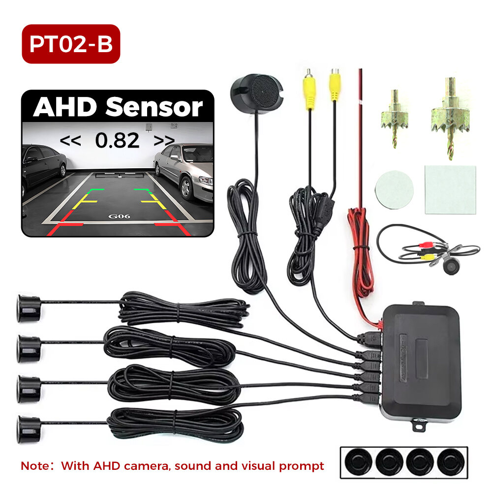 Car reverse radar kit 4 sensors reverse buzzer Detection distance is 0 ...