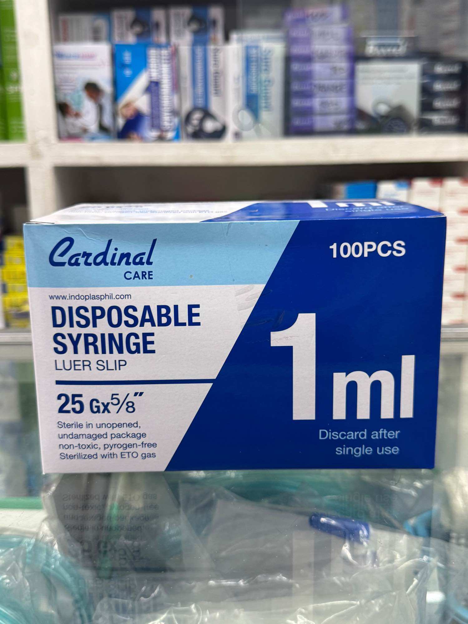 Disposable Syringe 1ml - 25G x 5/8" (Cardinal) 100 Pcs - Medical ...