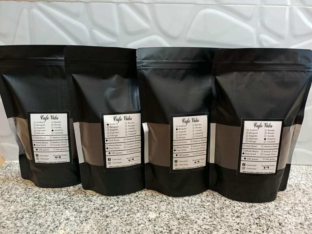 CAFE VIDA Ground Coffee Cordillera Highlands Coffee beans 250g and 500g ...