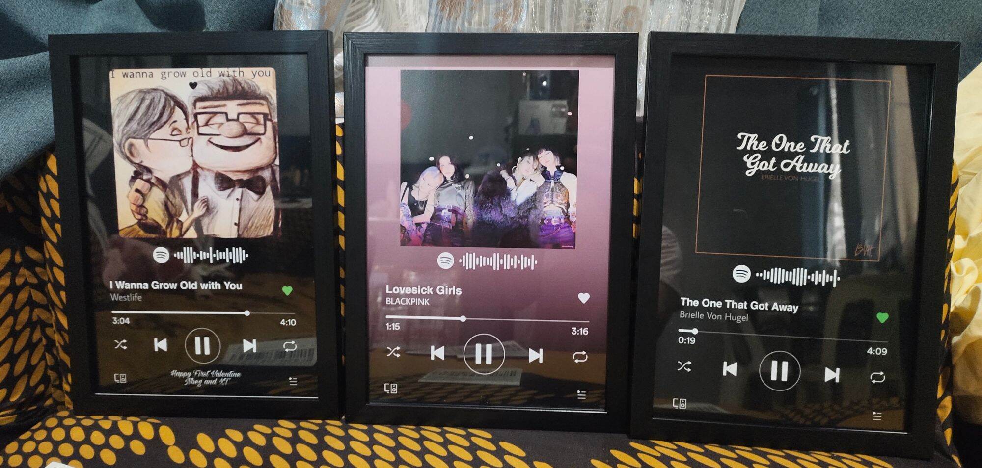 Customized Spotify Picture with Frame and working spotify codes | Lazada PH