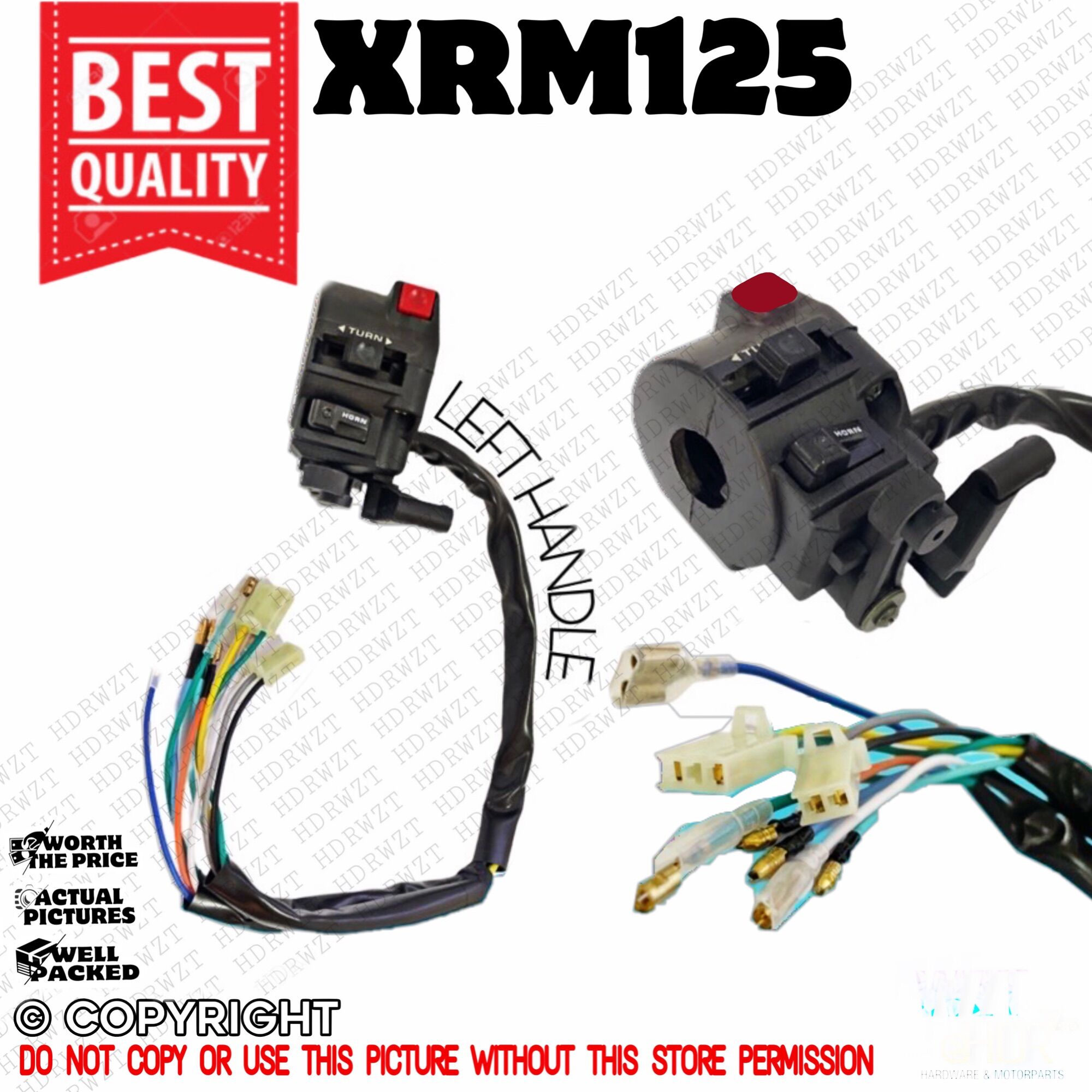 HONDA XRM 125 / XRM125 LEFT & RIGHT HANDLE SWITCH MOTORCYCLE JAPAN ...