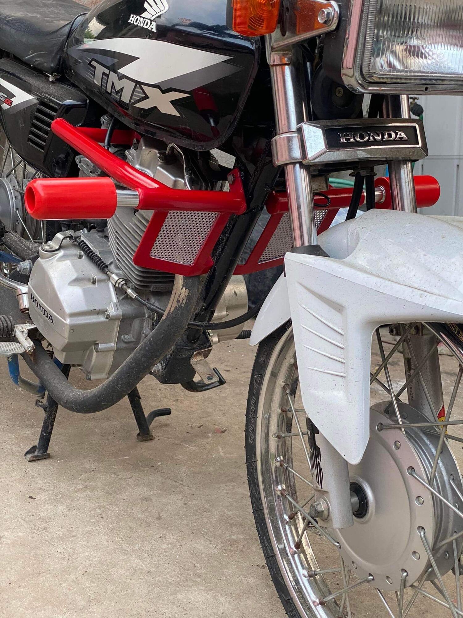 Honda tmx alpha half face crashguard with free bolts nut and washer ...