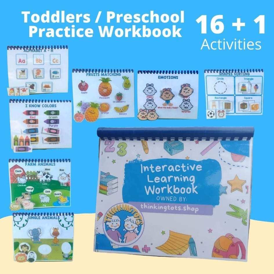 Interactive Learning Workbook Complete Set Laminated Activities Busy ...
