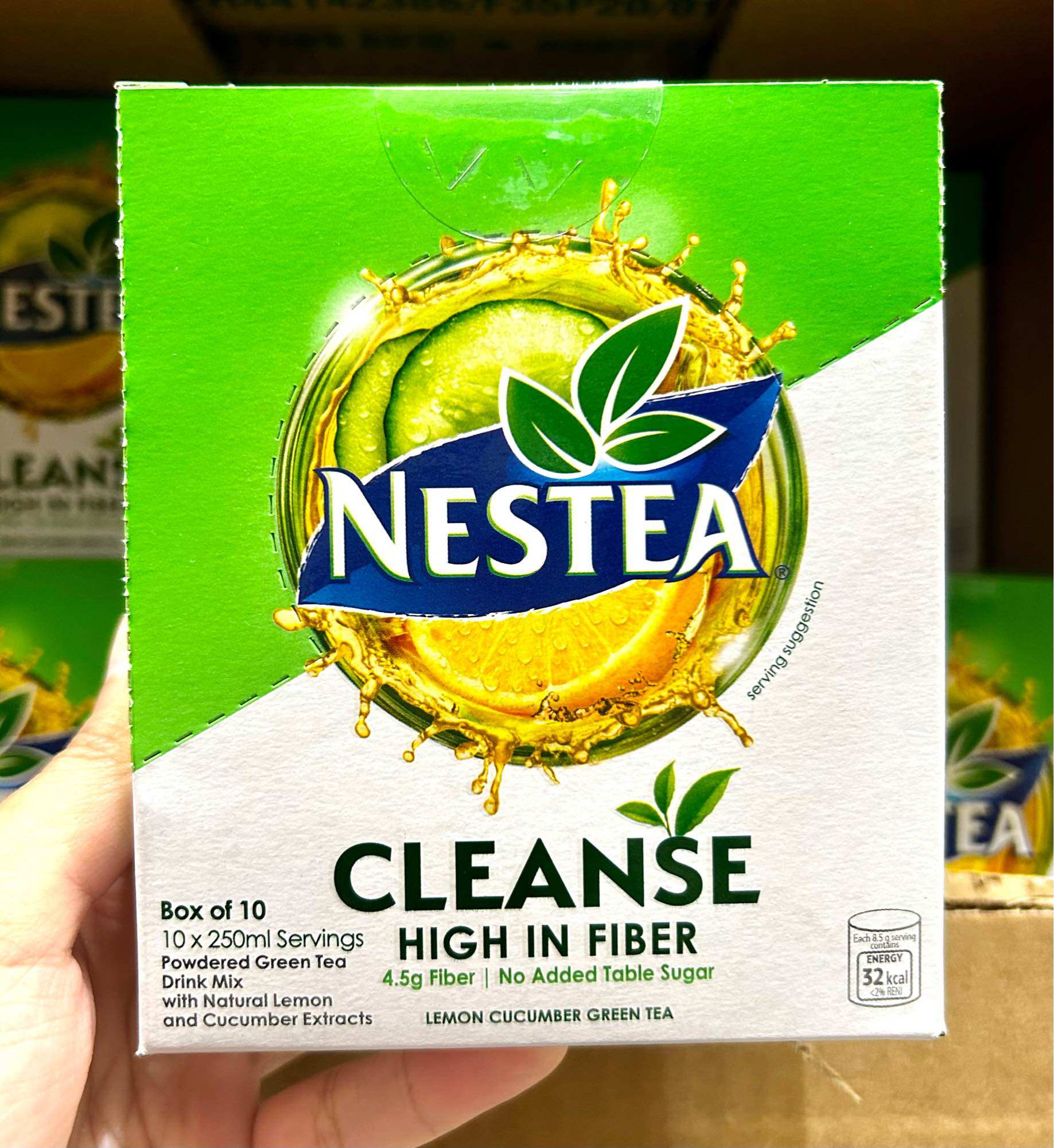 Nestea Cleanse Lemon Cucumber Powdered Green Tea 10 x 8.5g | Lazada PH