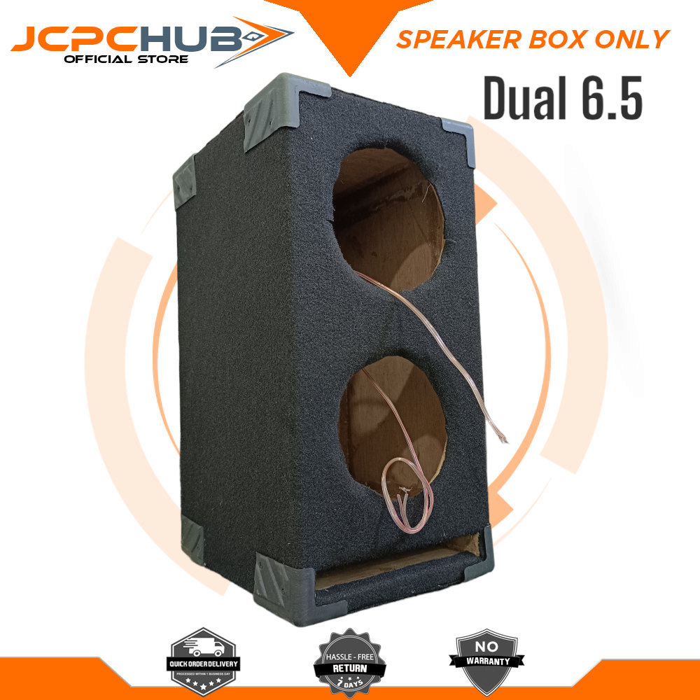 Dual 6.5 Inch Subwoofer Box MDF Wood L-Ported/ Vented Speaker Box ...
