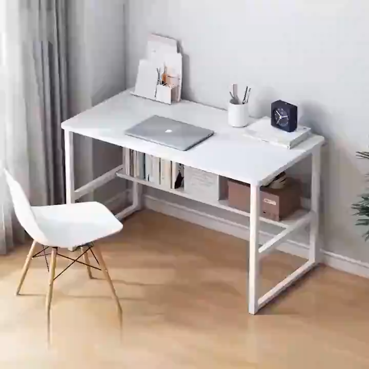 Cologer Office desk, study desk, long computer desk with a built-in ...