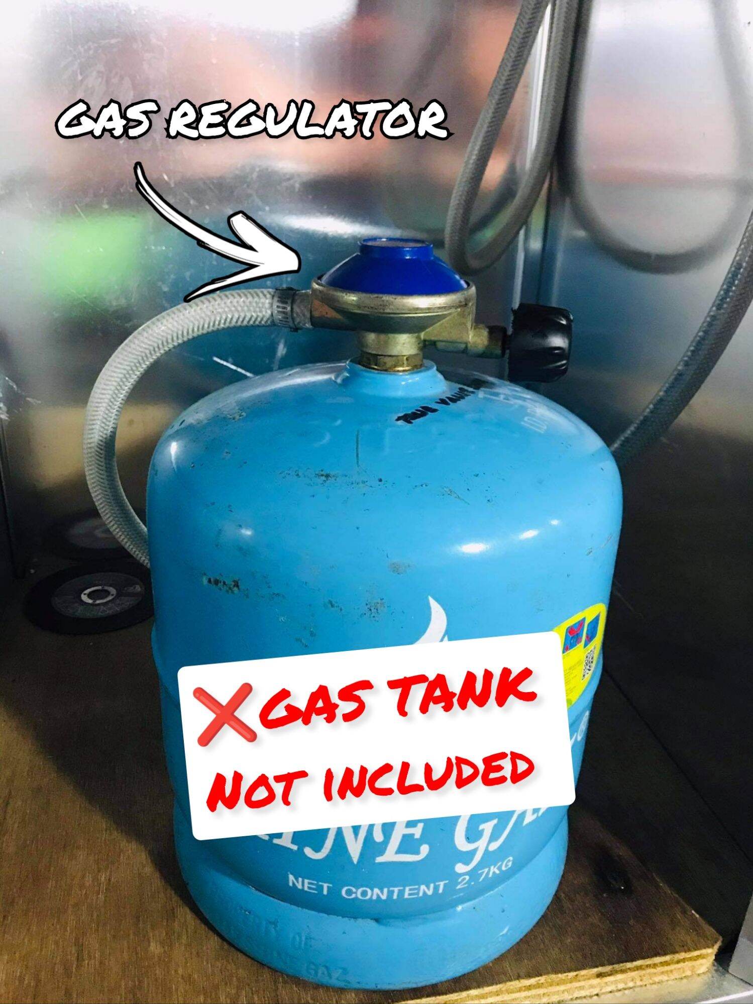 GAS REGULATOR for Gasulito/Superkalan CGas (tank/hose not included ...