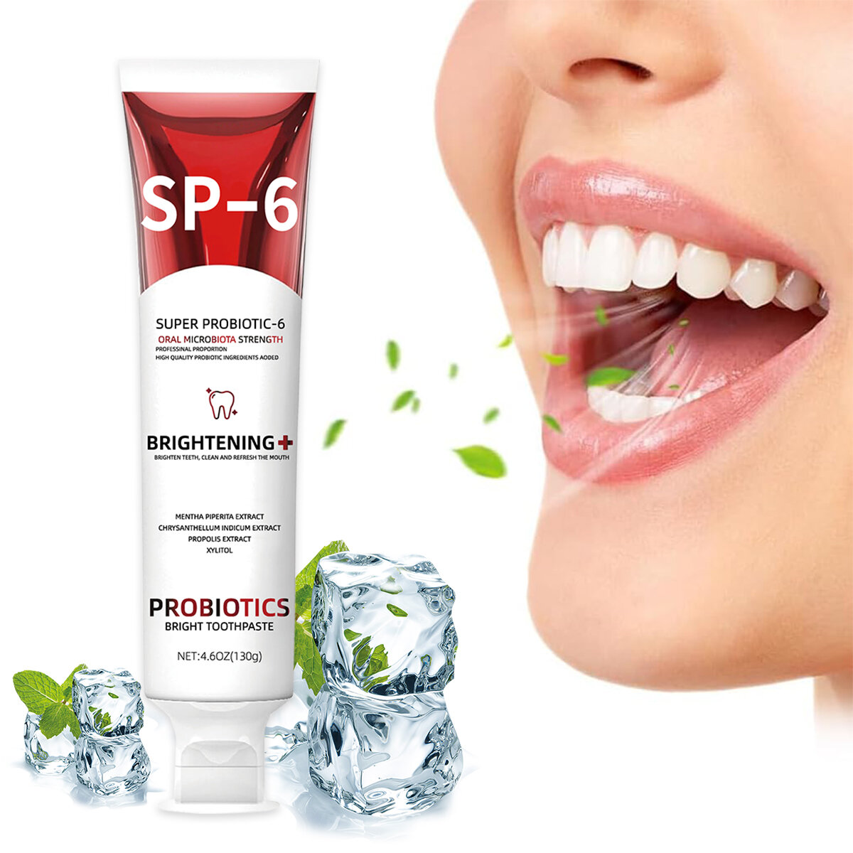 BARUBT SP-6 Probiotic Whitening Teeth Toothpaste Fresh breath Reduce ...