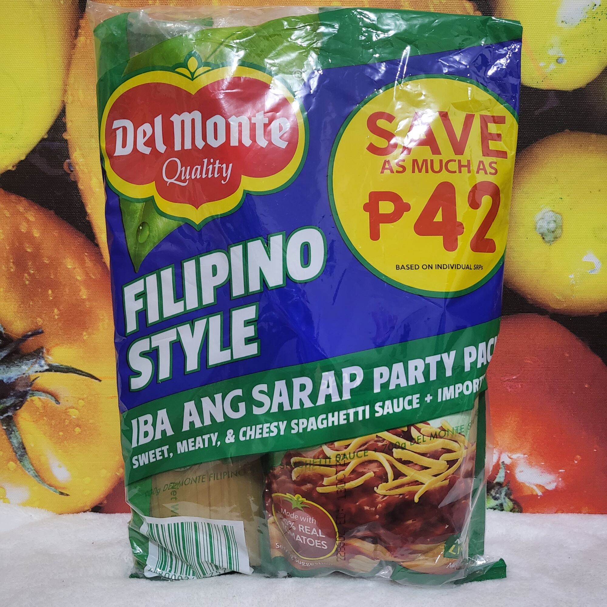 Del Monte Sarap Party Pack Filipino Style Spaghetti Pasta and Sauce ...