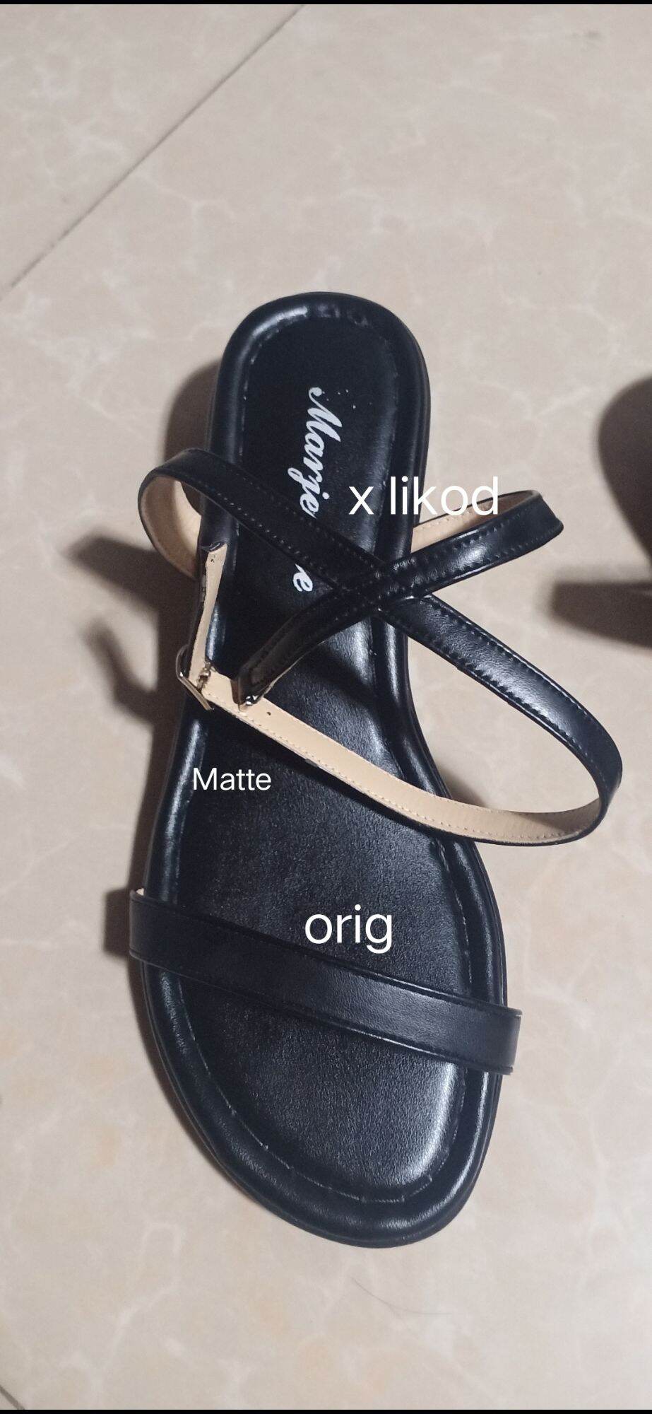 Marjenice Duty Sandals Orig strap, x likod, Matte,Wedge/Heels | Lazada PH