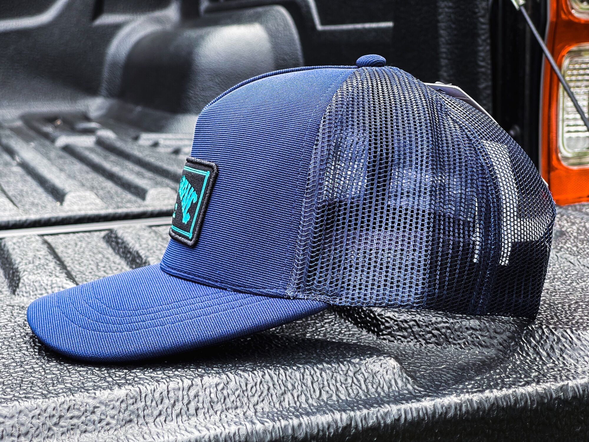 Original Billabong Flatwall Trucker Cap Navy Blue Tropical Ombre Logo ...