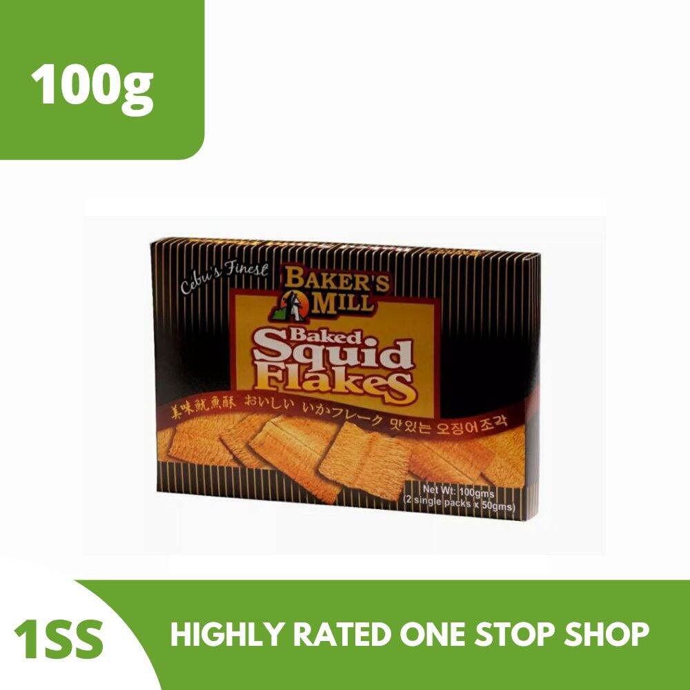 Baker's Mill Baked Squid Flakes, 100g | Lazada PH