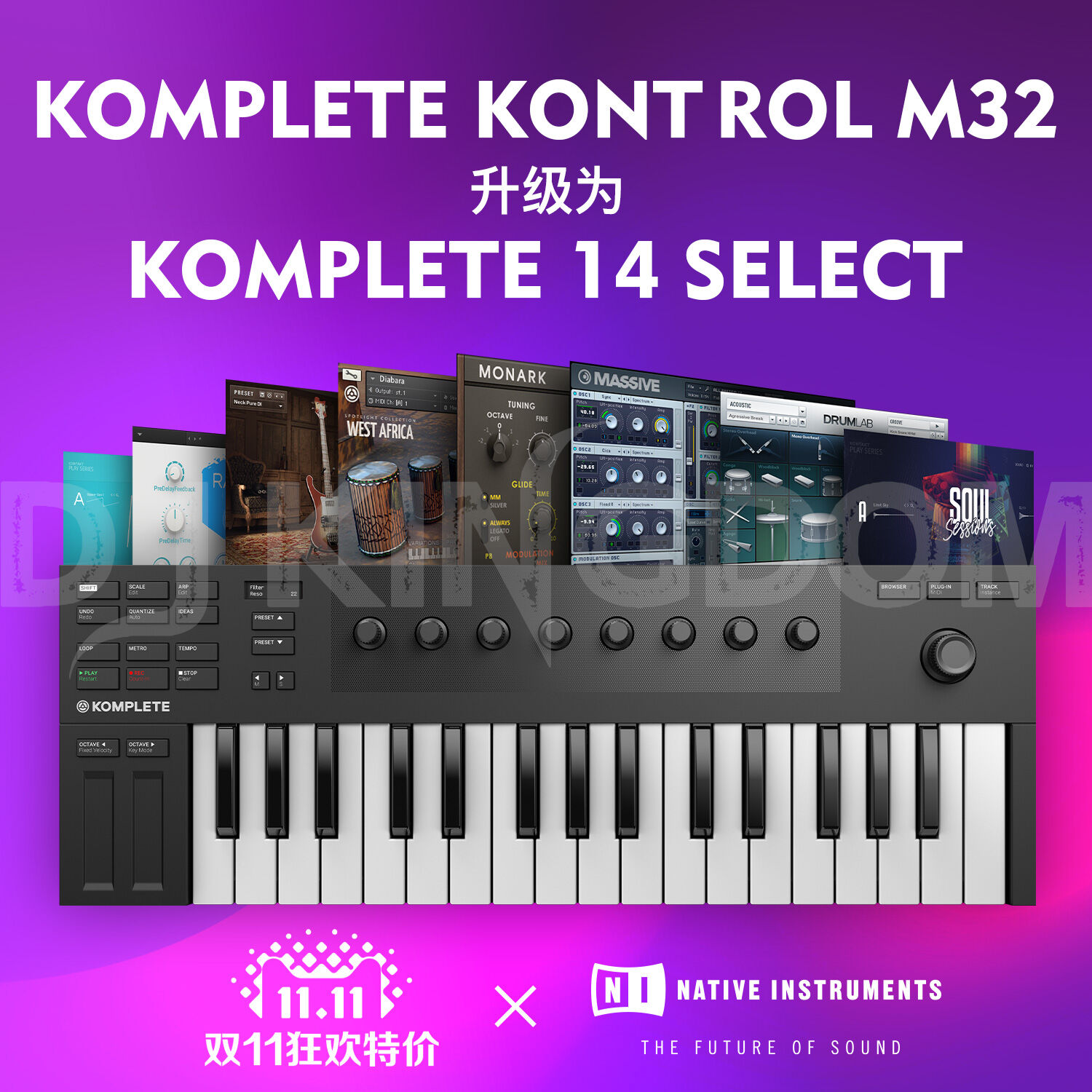 NI Komplete Kontrol M32 Portable Mini Midi Keyboard Controller Editing ...