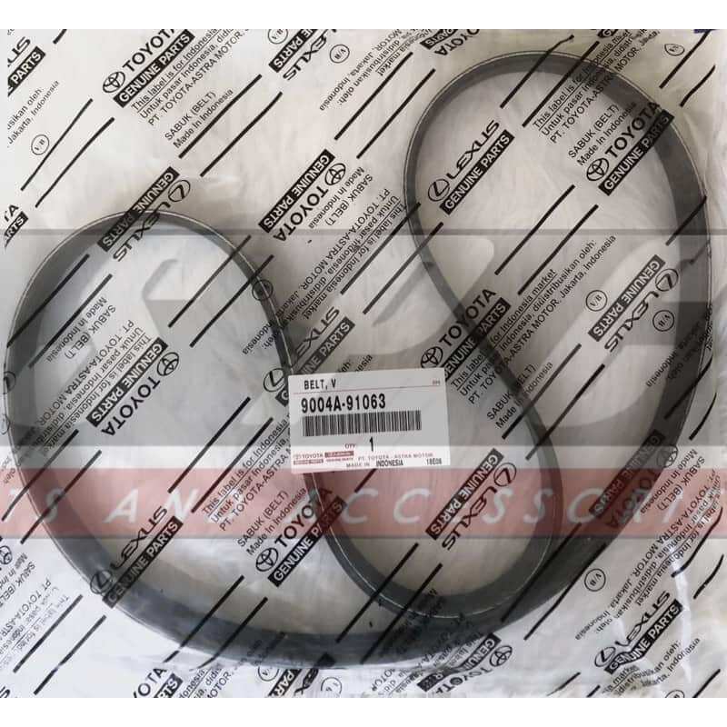 Genuine TOYOTA DRIVE BELT / DRIVEBELT (FOR Toyota WIGO 2013 UP Model ...