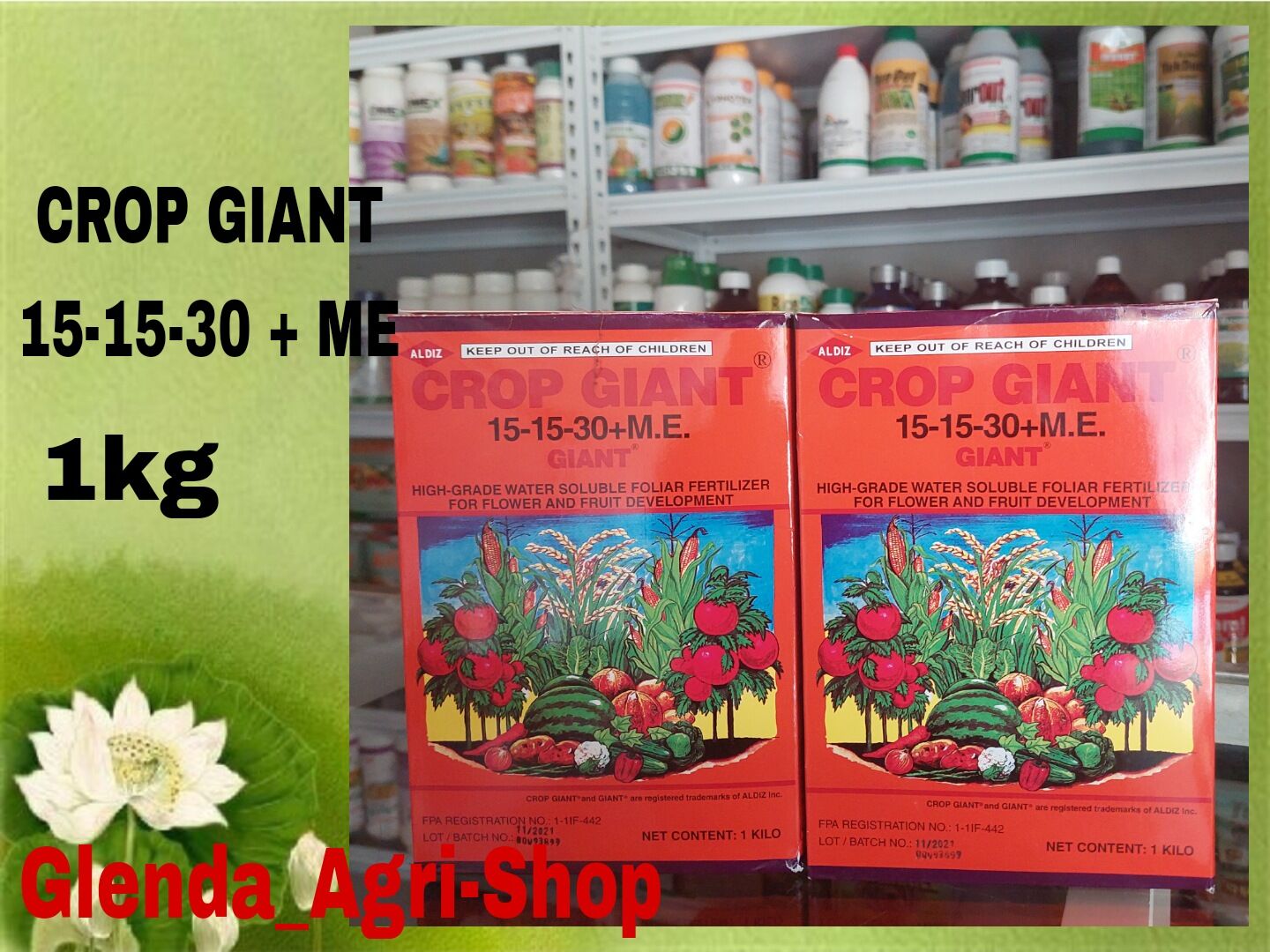 CROP GIANT 15-15-30+ME FOLIAR FERTILIZER by: ALDIZ INC. (1KG) | Lazada PH