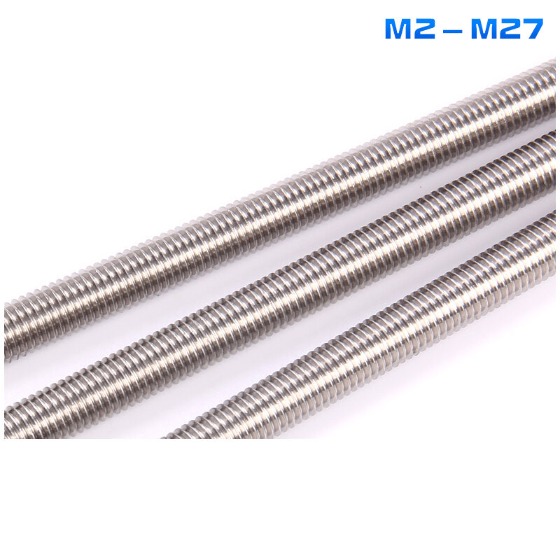 304 Stainless Steel Screw Rod Gear Rack Harness Cord Full Thread Screw ...