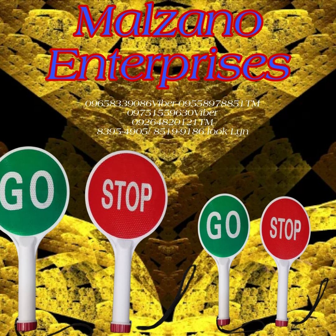 Stop and go signage traffic sign | Lazada PH