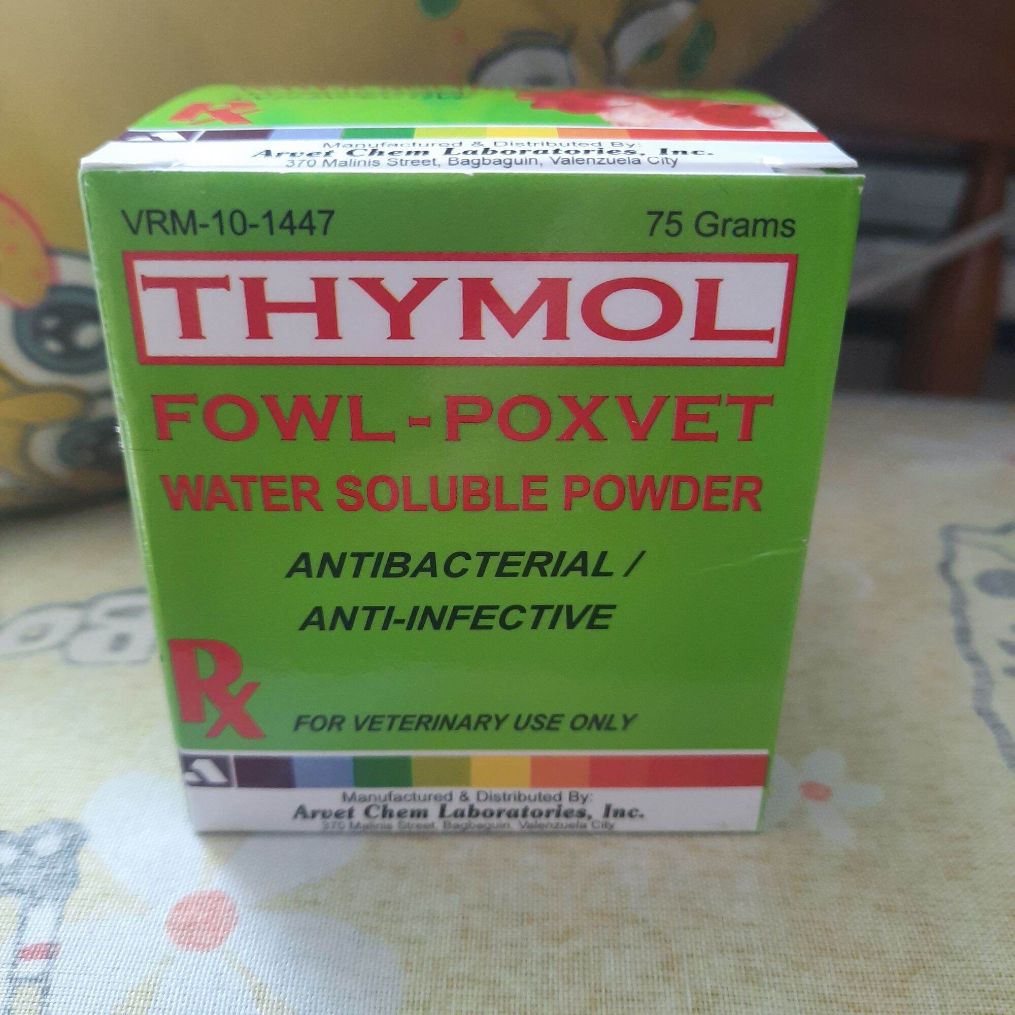 Thymol fowl - Poxvet powder 75G | Lazada PH