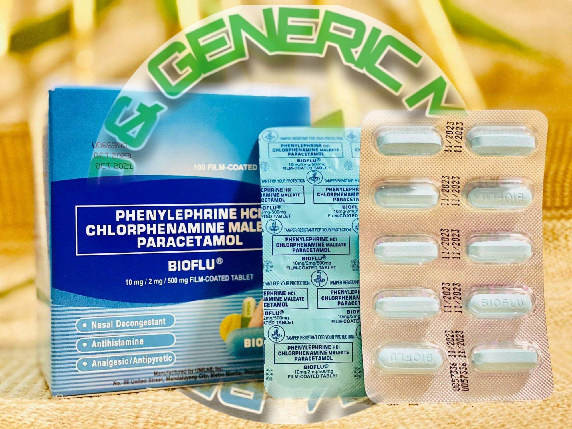 (B&G) Bioflu 20's Tablet 500mg - For Coughs,Colds & Flu | Lazada PH