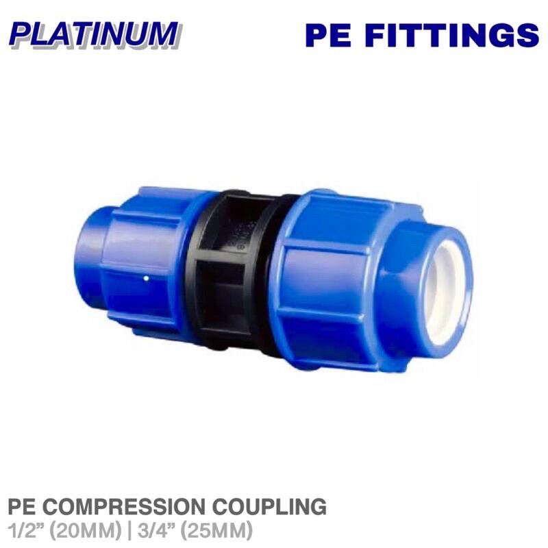 PE Compression Fittings | Pressure Fittings for HDPE Pipes | Elbow Tee Coupling Adapter | Lazada PH