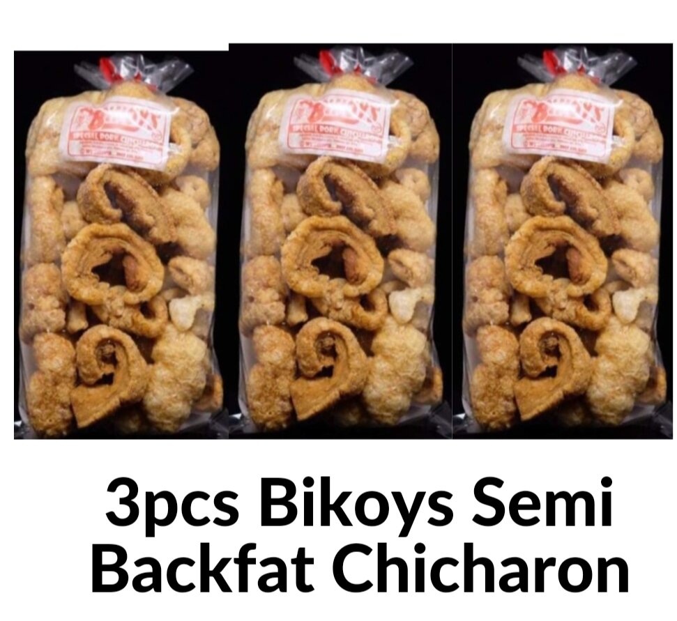 Bikoys Pork Chicharon,Halo Laman-Balat Crispy Pork Chicharon,plain,3pcs ...