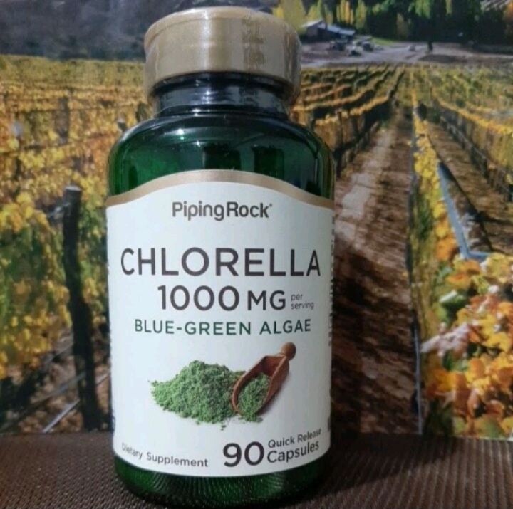 Chlorella 1000mg 90 Capsules Blue-Green Algae EXPIRY: June 2025 Piping Rock | Lazada PH