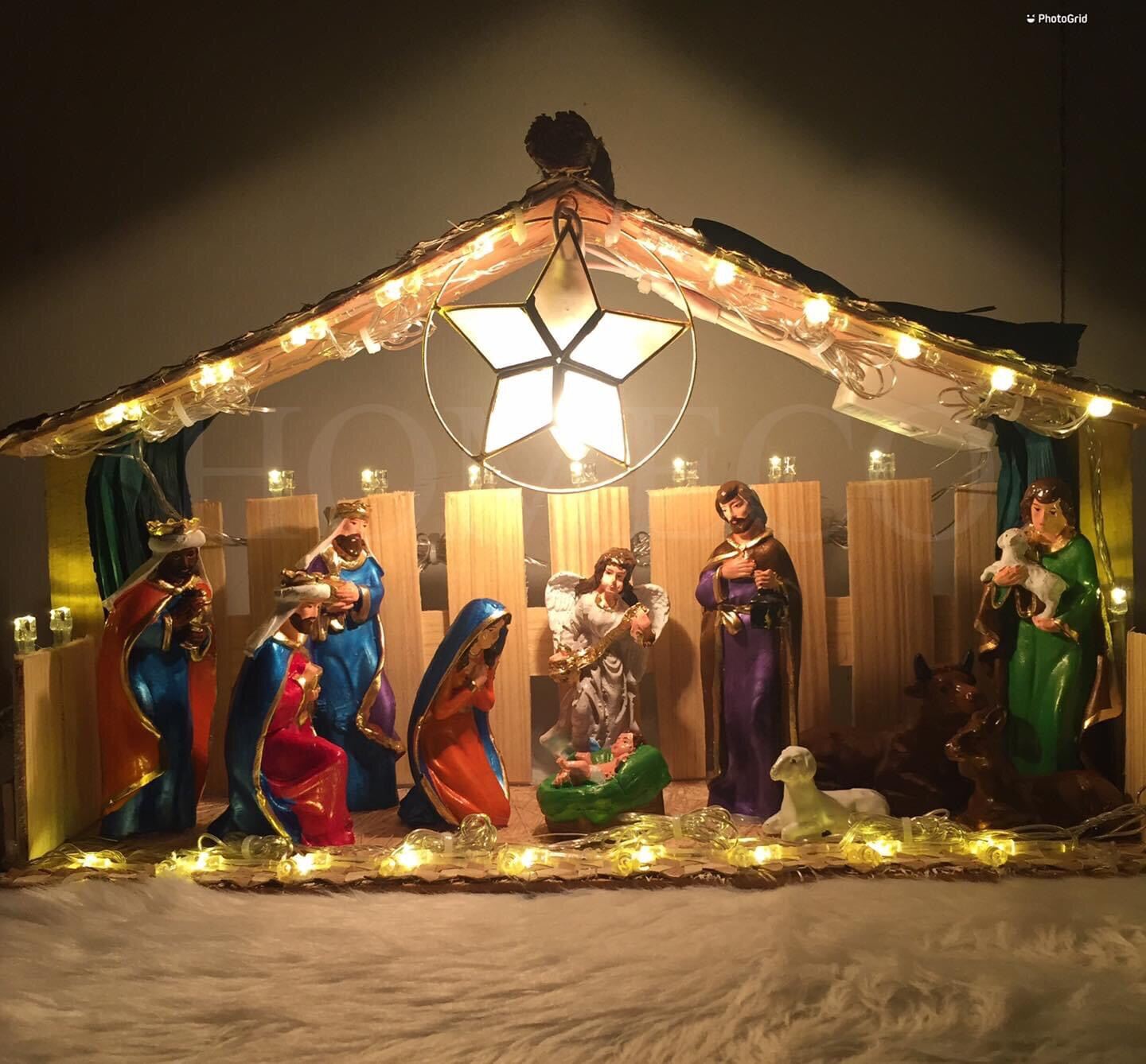 Nativity Mini ( House only with LED & Mini Parol ) No figurines ...