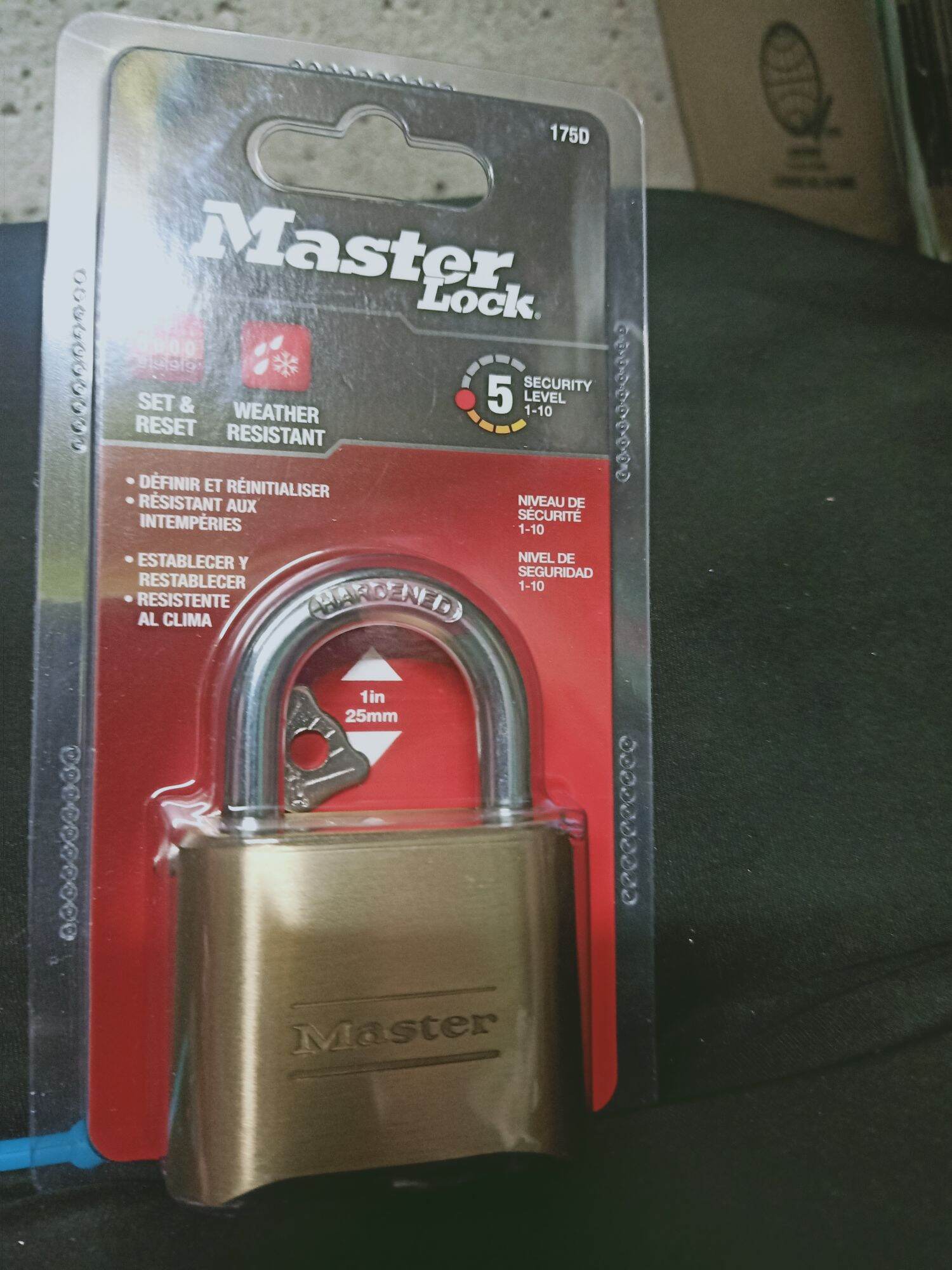 MASTER LOCK HEAVY DUTY BRASS RECTANGULAR BODY COMBINATION PADLOCK; 4 ...