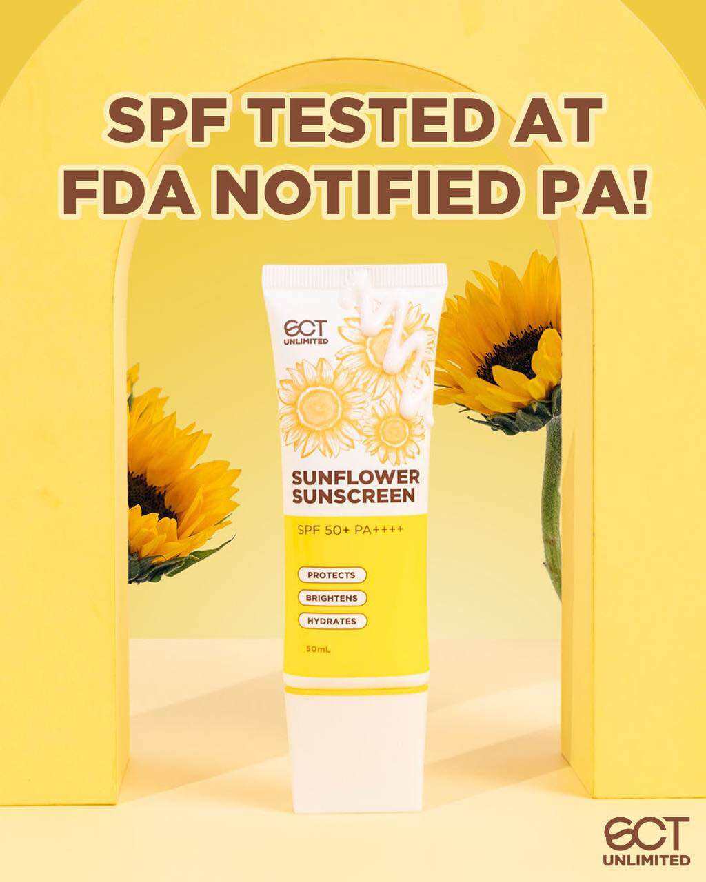 SCT Unlimited Sunflower Sunscreen SPF 50 PA++++ | Lazada PH