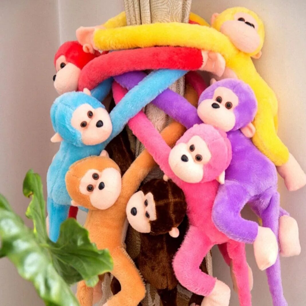 Monkey Hug Stuff Floppy fur toys with Light and Sound | Lazada PH