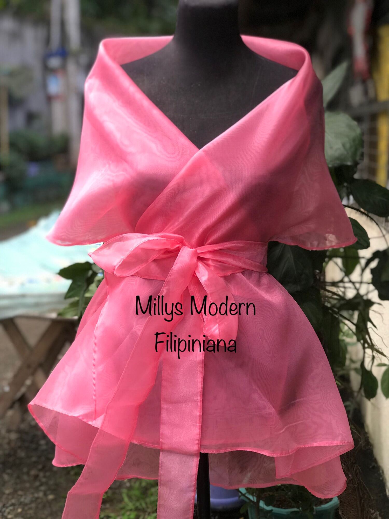 Modern Filipiniana wrap around / Pomelo Plain | Lazada PH