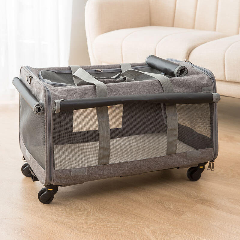 Dog Outing Portable Bag Pet Trolley Case Breathable Large Capacity ...