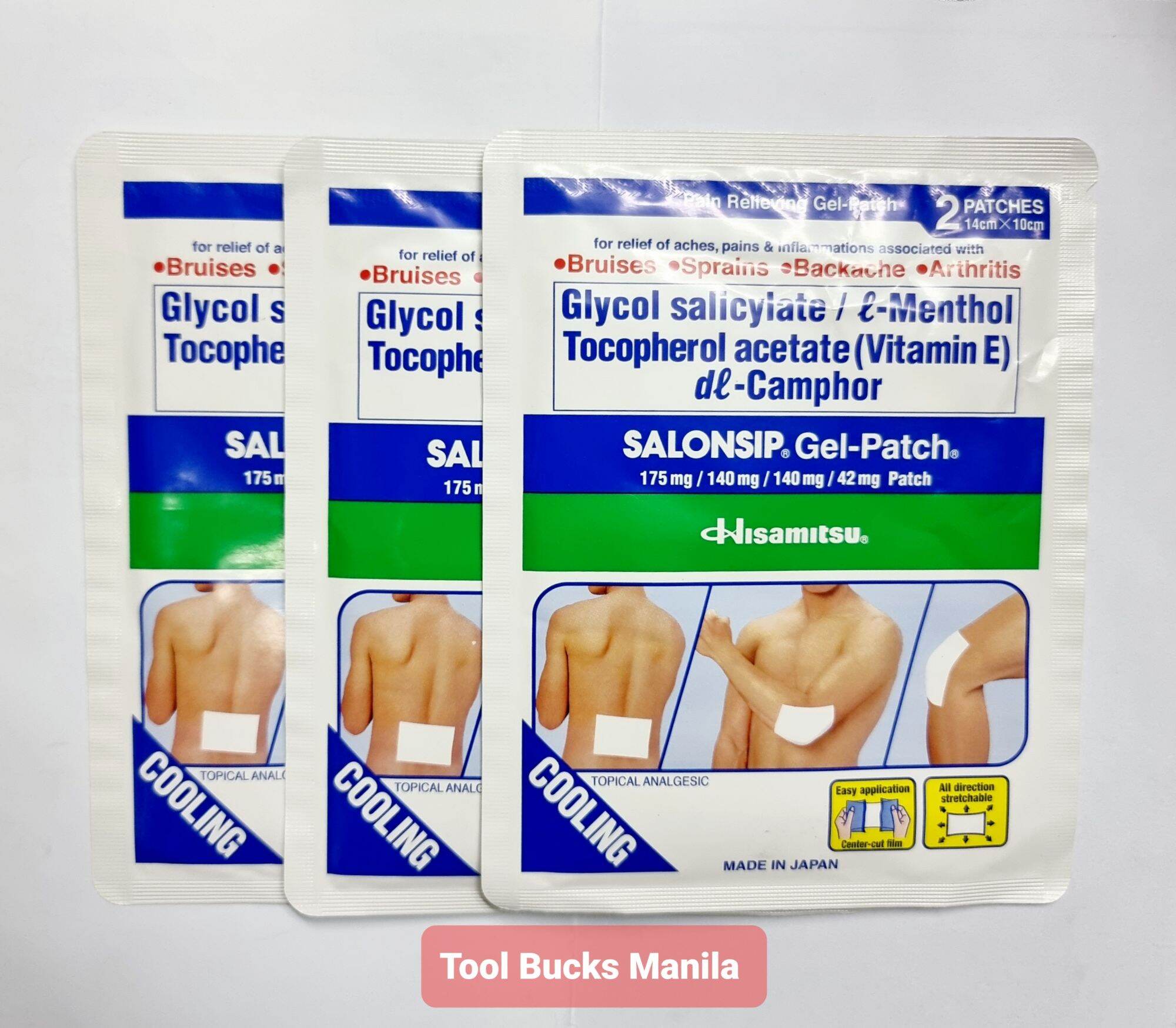 Hisamitsu SALONSIP Pain Relieving Gel-Patch 3pack X 2 Patches (6 ...