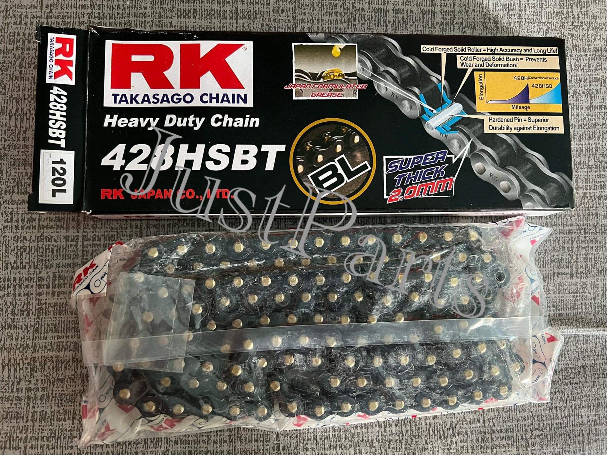 RK BLACK SCALE CHAIN SUPER HEAVY DUTY CHAIN 415 HSB | 428HSBT Made in ...