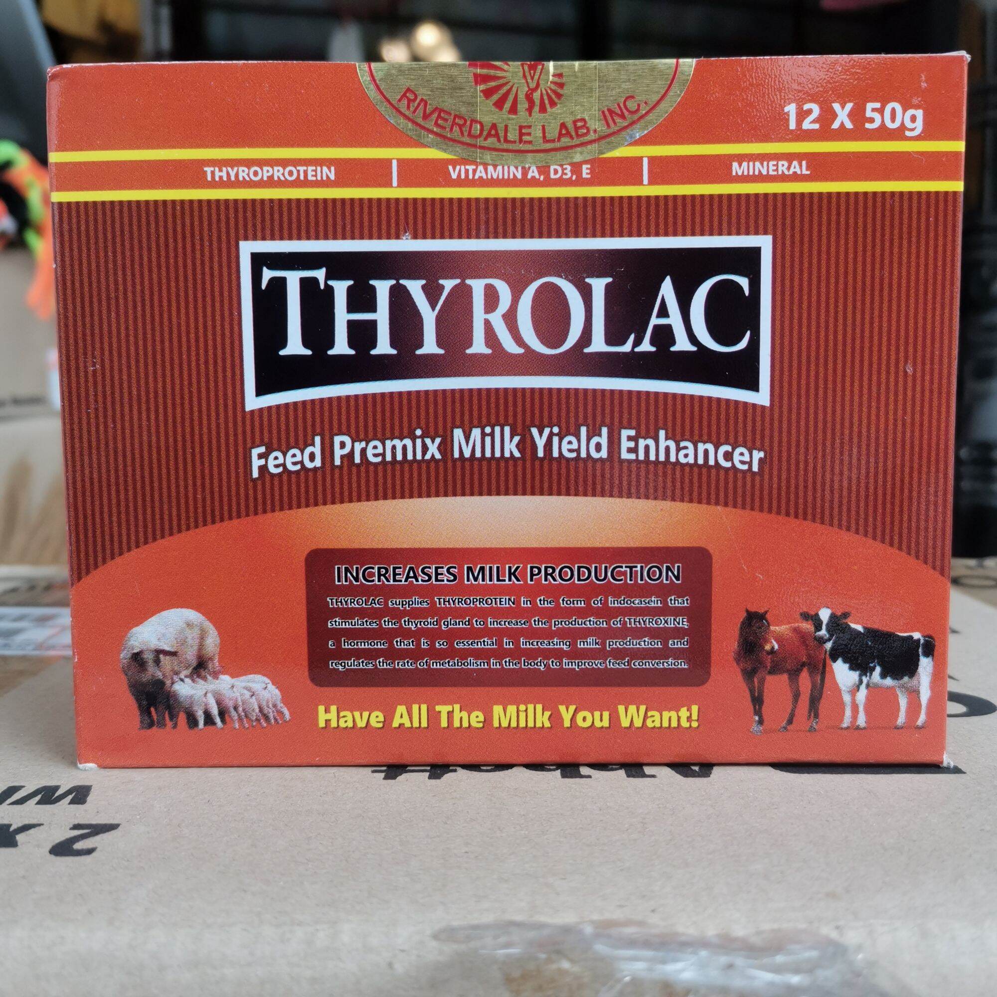 1 BOX THYROLAC FEED PREMIX MILK ENCHANCER 50GRAMS | Lazada PH