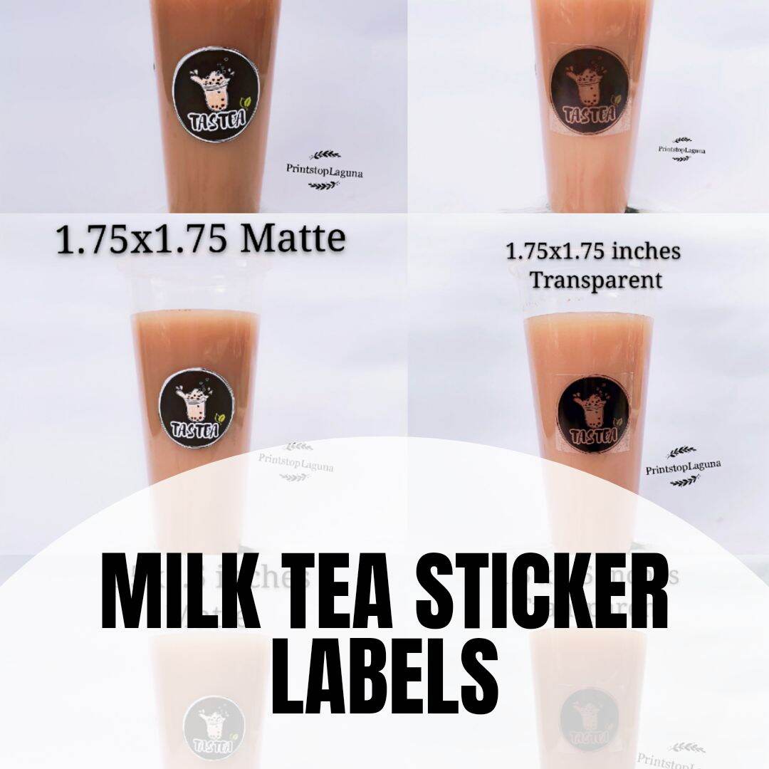 MILK TEA STICKER LABELS | Lazada PH
