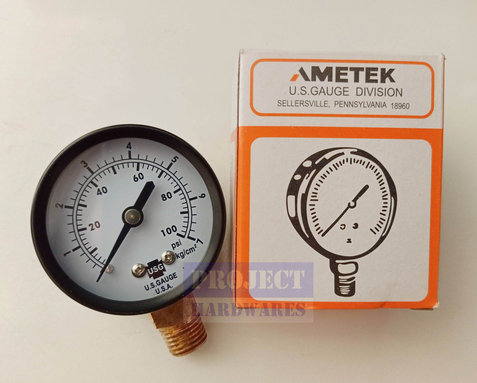 AMETEK Pressure Gauge 0 - 100 psi | Lazada PH