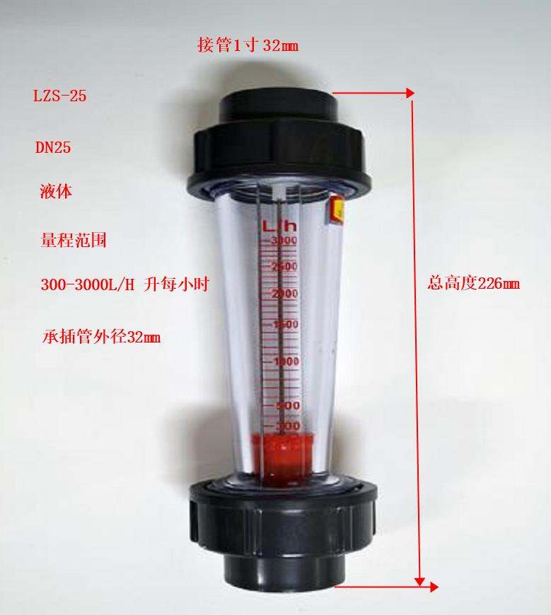 UPVC Plastic Pipe Floater Flowmeter Acid and Alkali Resistant Liquid ...
