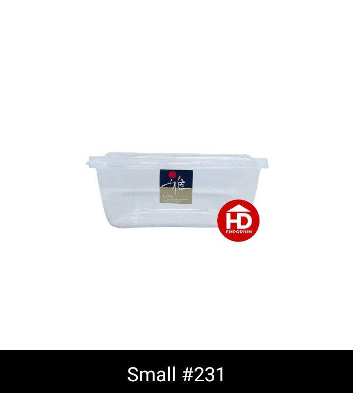 Miyabi Rectangular Food Keeper Tupperware Plastic food | Lazada PH