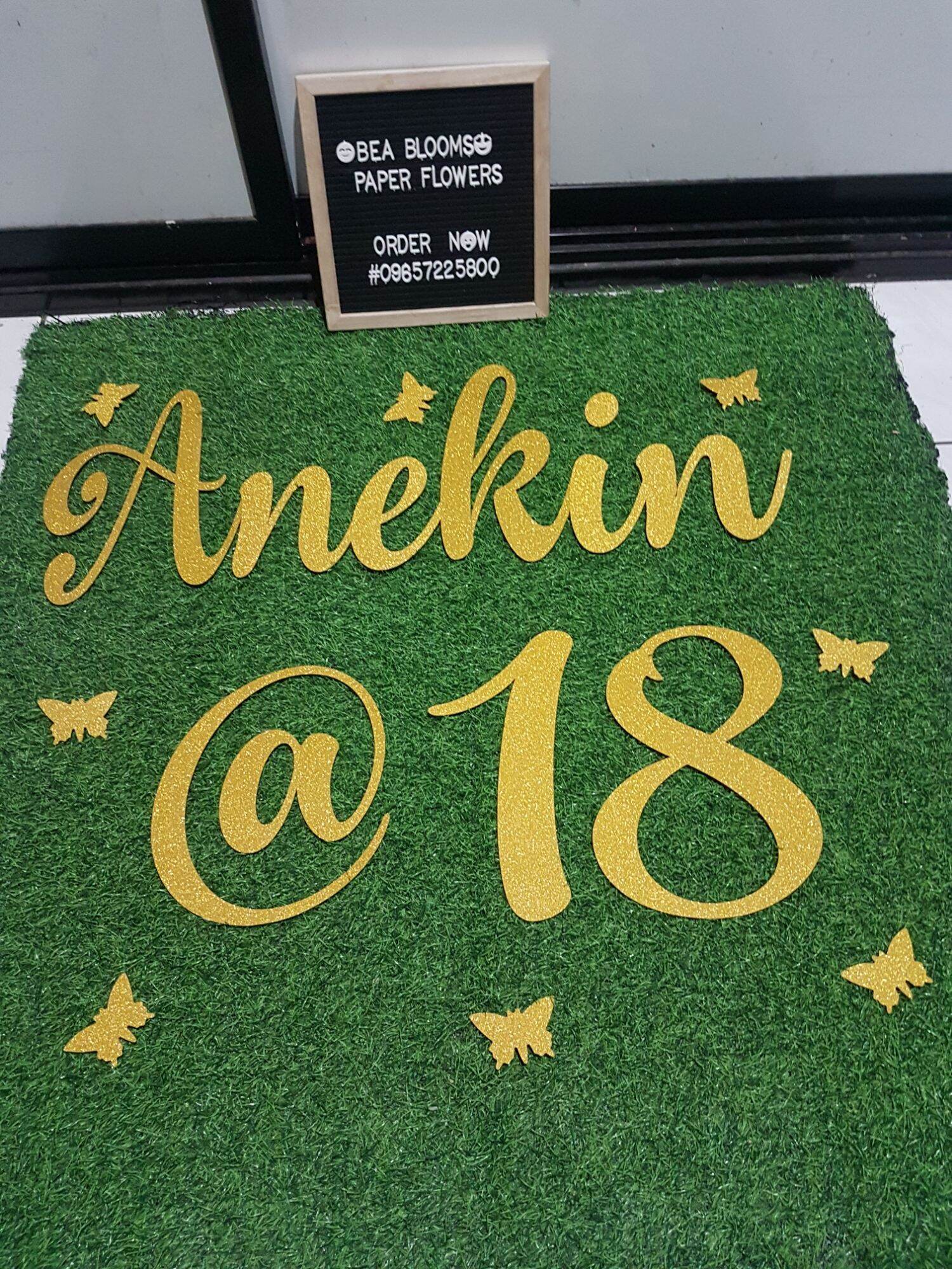 Letter cutouts for wall backdrop name decorations 28 PESOS PER LETTER ...