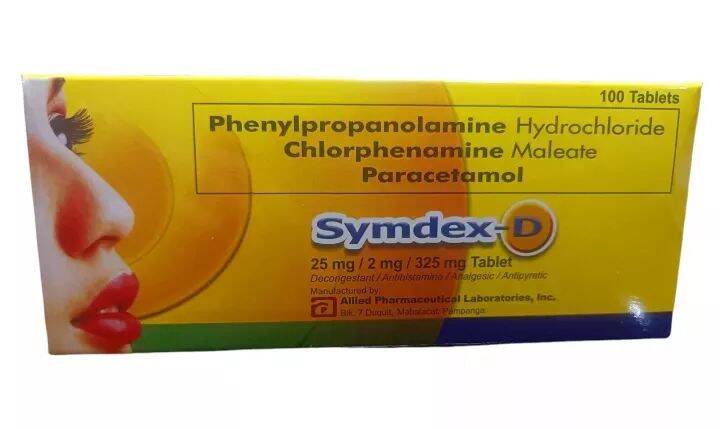 Symdex D Forte 25mg/2mg/500mg 100tablets | Lazada PH